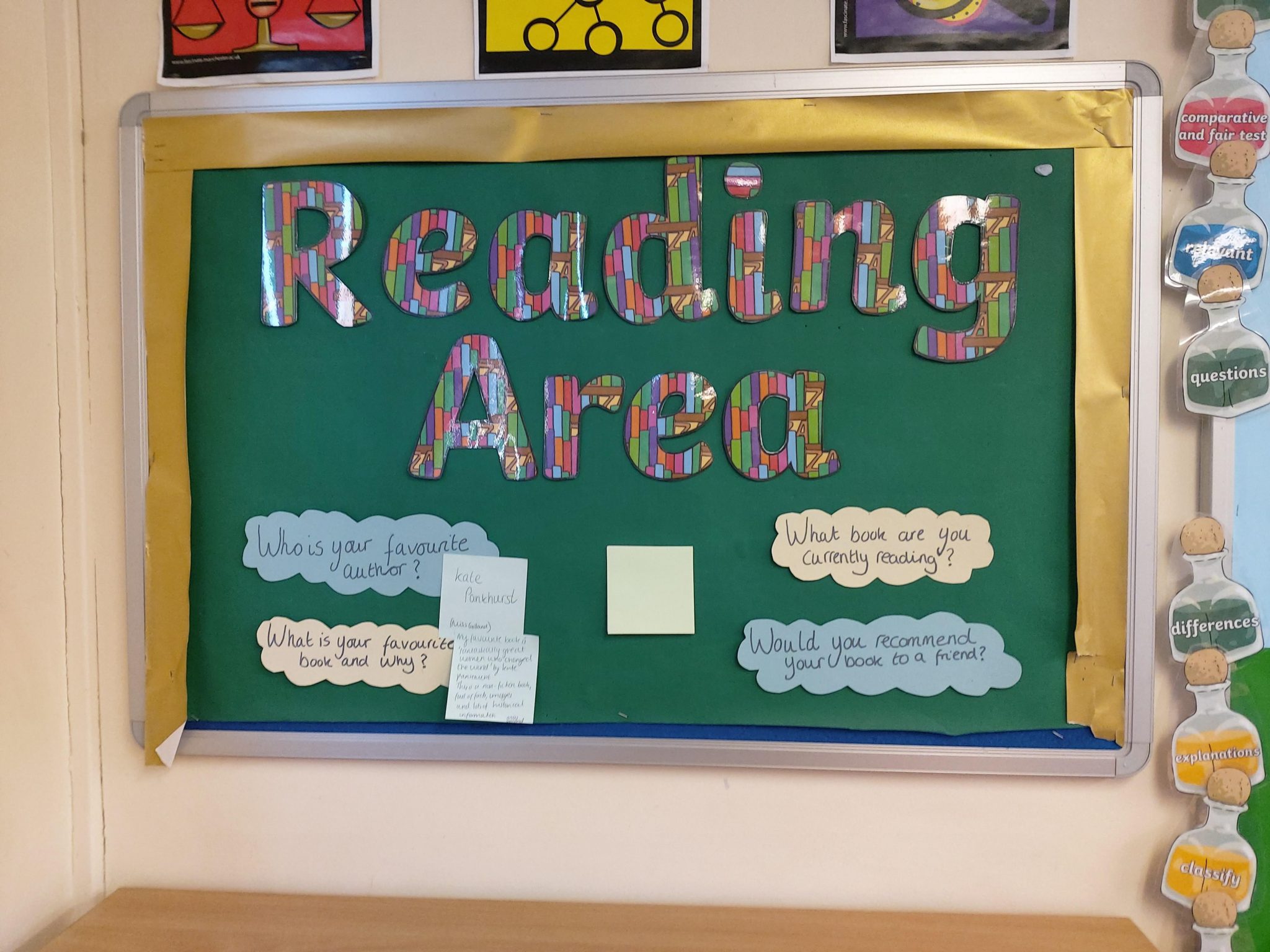 Interactive reading display - Reading for Pleasure