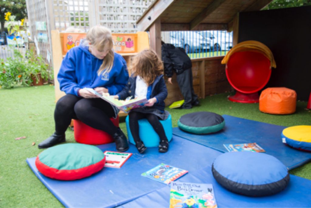 Reading in the playground - Reading for Pleasure