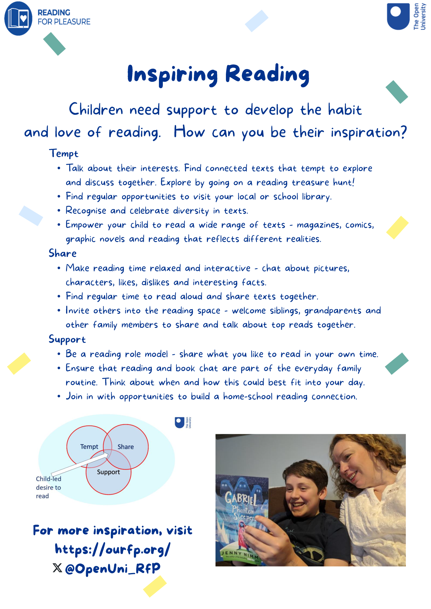 Inspiring Reading Poster - Reading for Pleasure