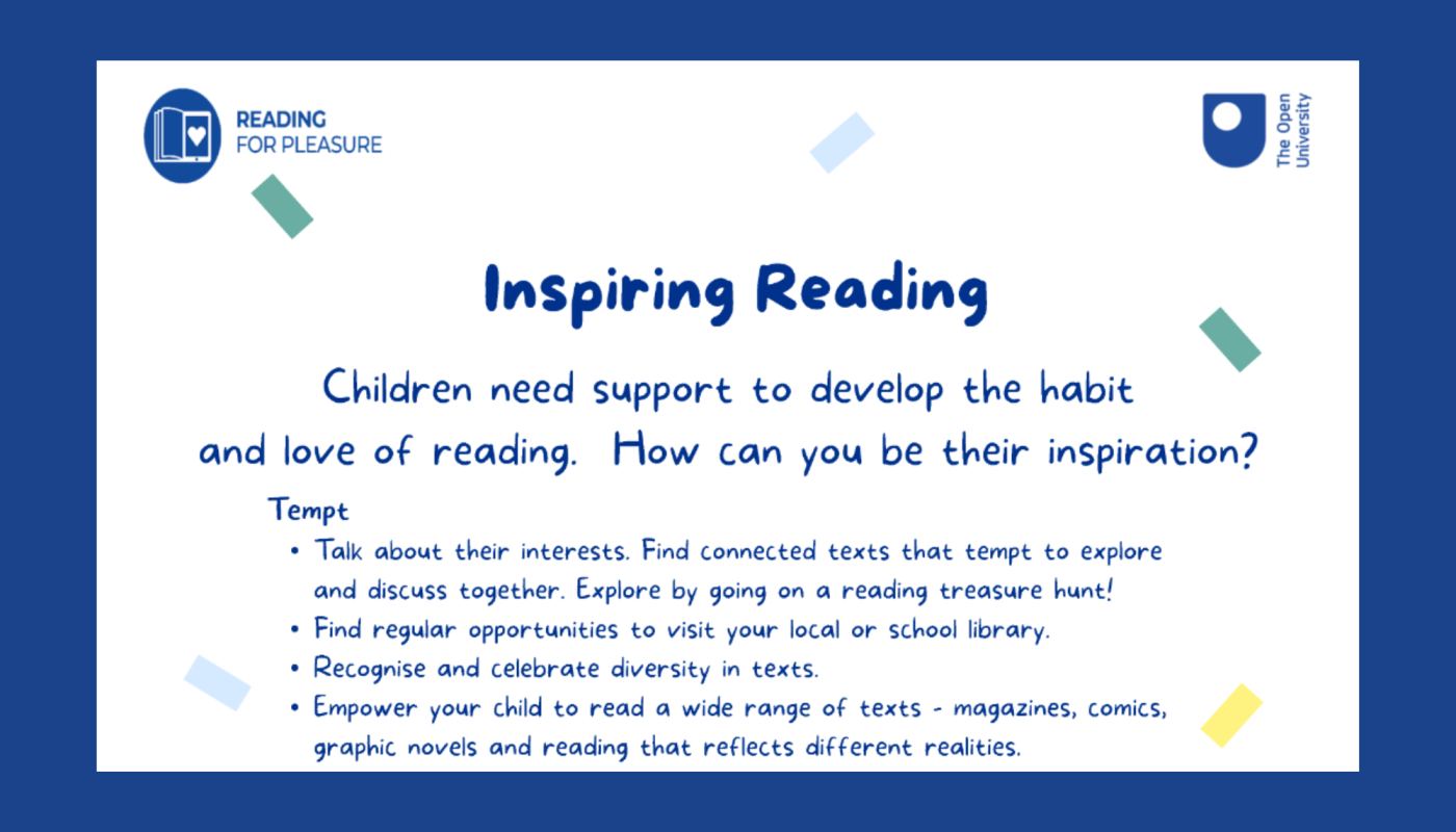 Inspiring Reading Poster - Reading for Pleasure