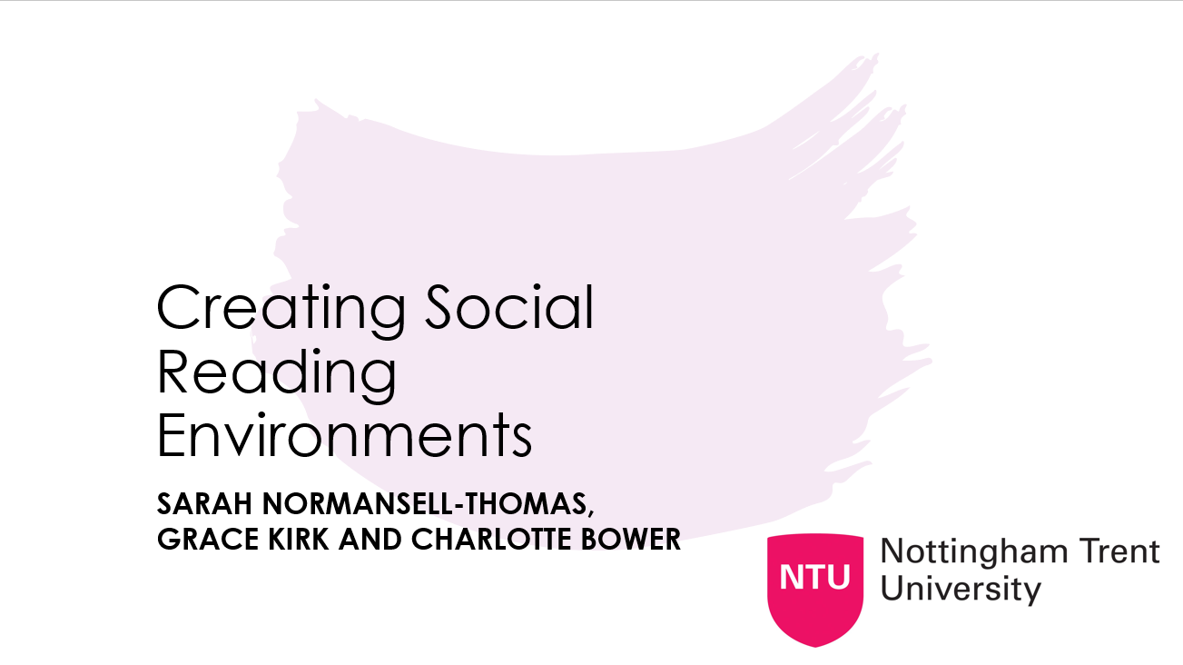 Creating Social Reading Environments - Reading for Pleasure