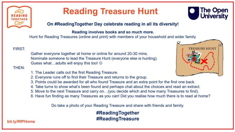 Reading Together Treasure Hunt - activity - Reading for Pleasure