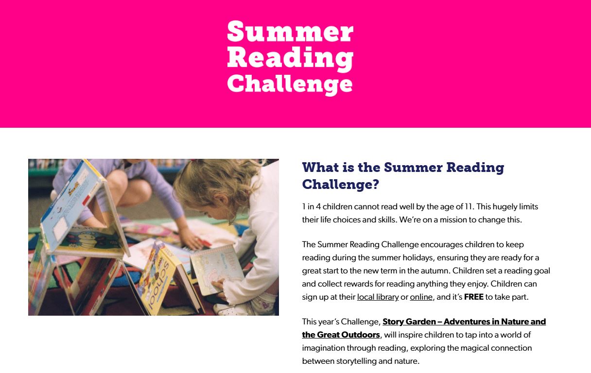 The Reading Agency - Summer Reading Challenge & Teachers' Reading ...
